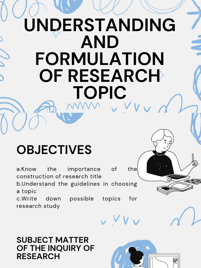 Understanding and Formulation of Research Topic | PDF | Neuroscience ...