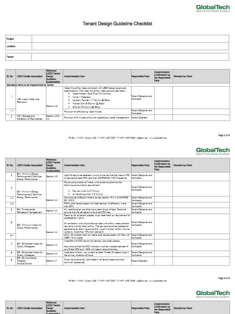 6JAZN11-JAZN-FC-DAE-SA-DSR-00012-B-TENANT DESIGN GUIDELINES CHECKLIST ...
