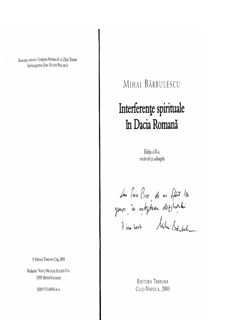 Barbulescu - Interferente Spirituale in Dacia Romana | PDF
