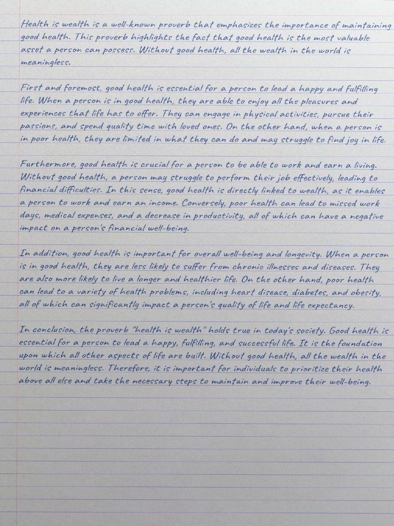 Health Is Wealth | PDF