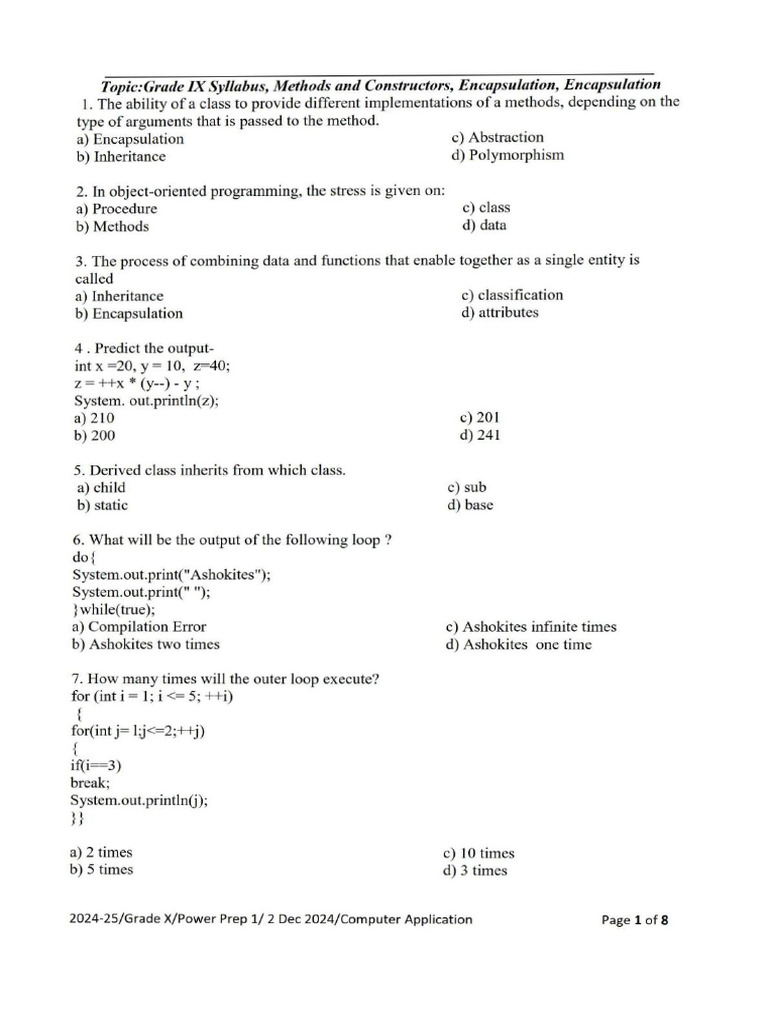 Practice Paper | PDF