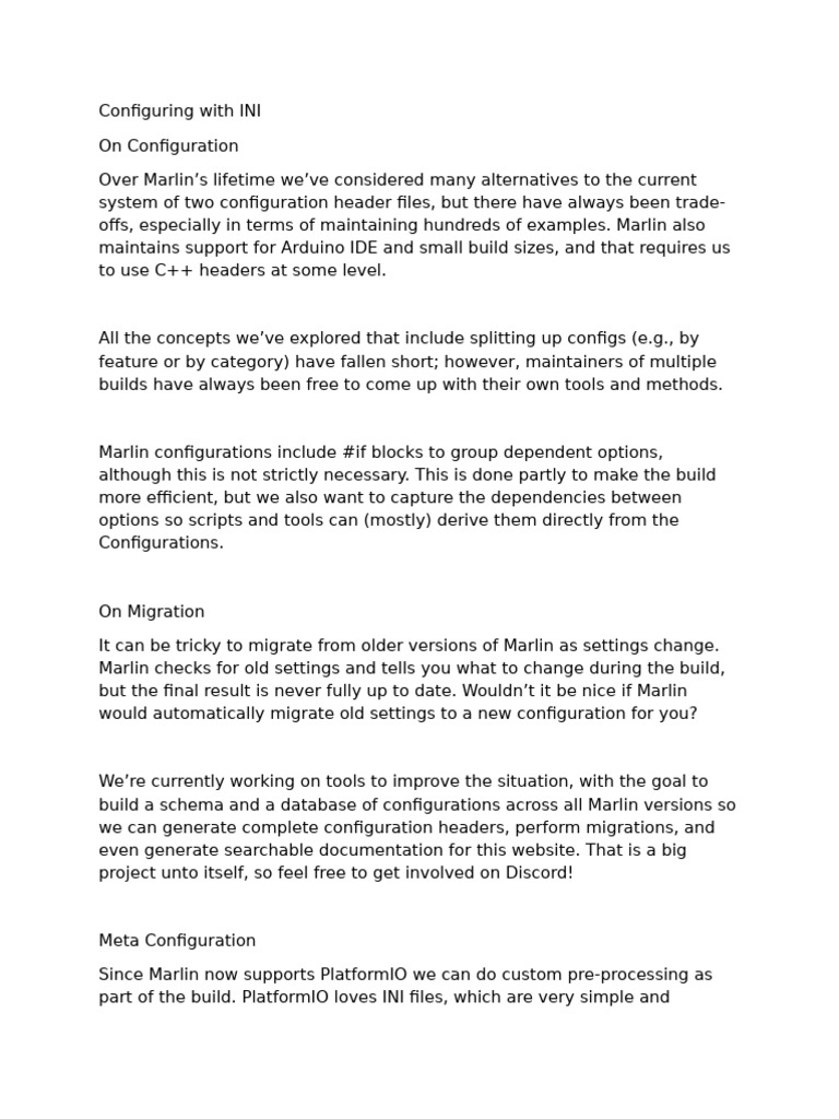 Configuring with INI | PDF | Software Engineering | Software