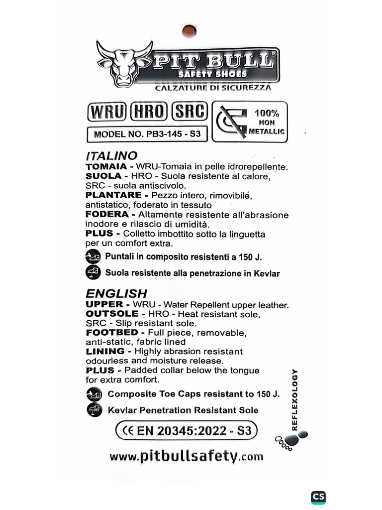 Safety Shoes (ISO 20345) | PDF