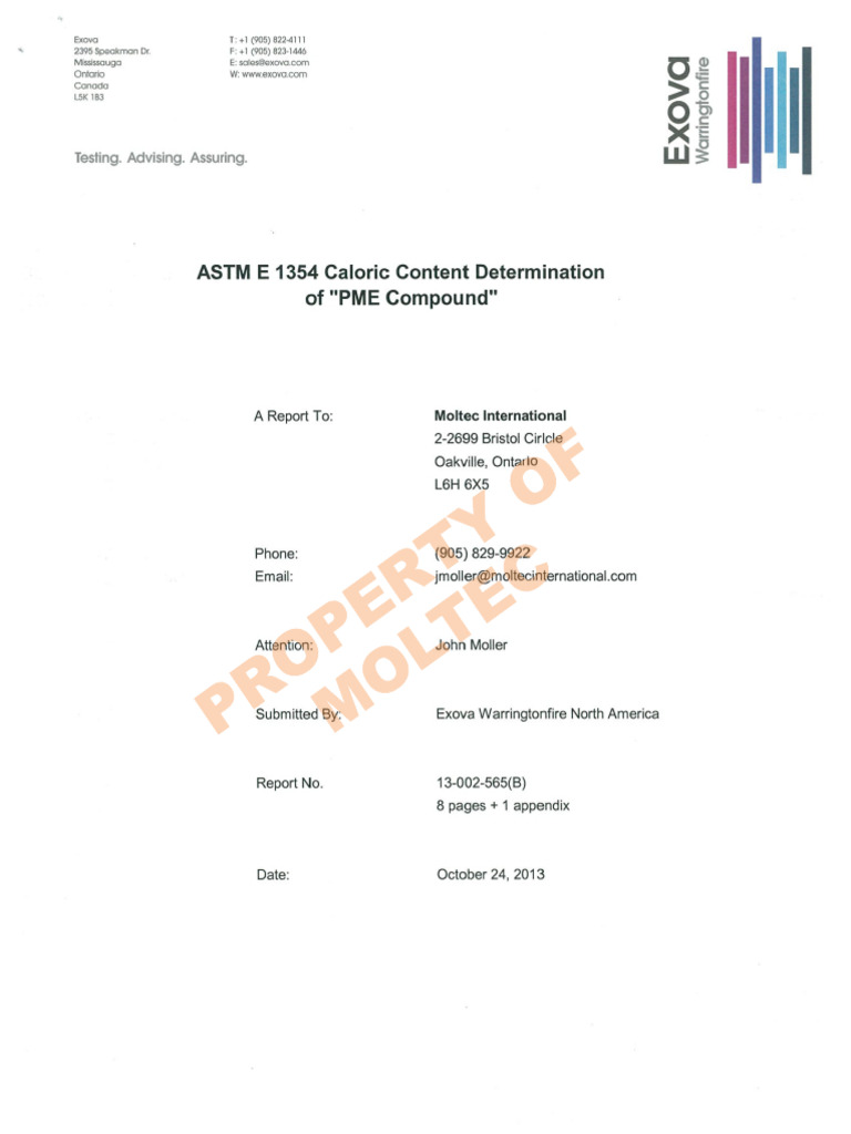 Astm e 1354 Pme | PDF