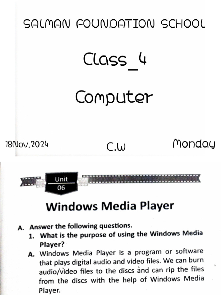 Class - 4 Computer | PDF