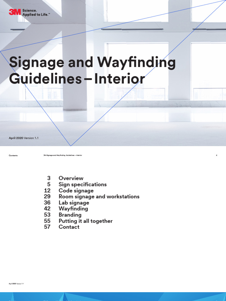 3M Interior Signage and Wayfinding Guidelines | PDF | Typefaces | Brand
