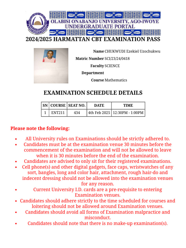 Examination Pass | PDF