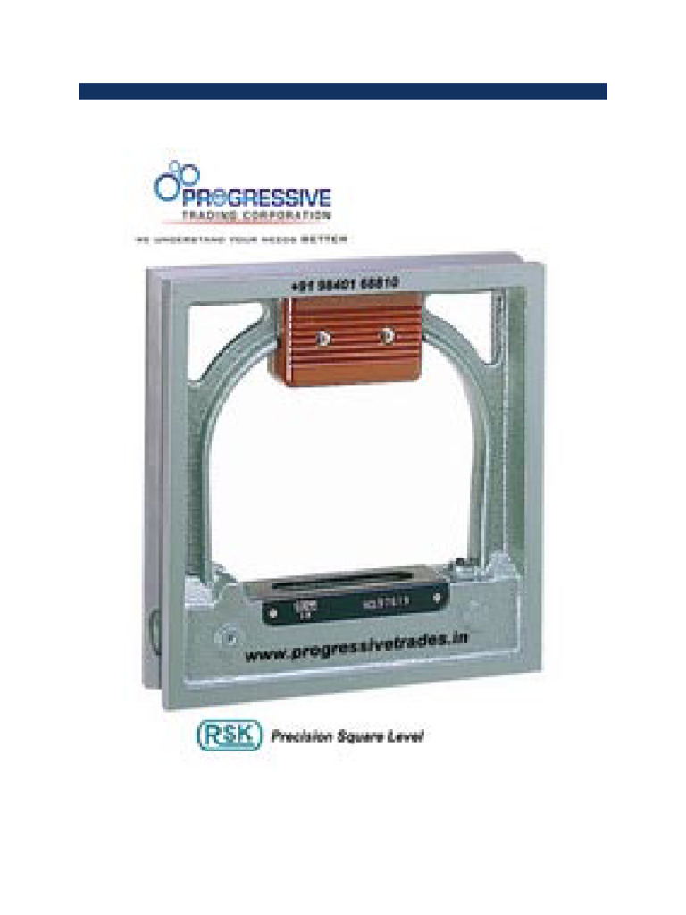 RSK Precision Square Level | PDF