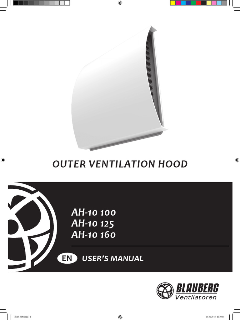 AH-10 Outer Ventilation Hood Manual | PDF | Ventilation (Architecture ...