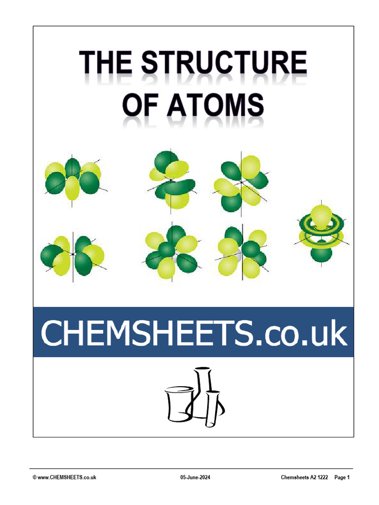 Chemsheets AS 1222 Atomic Structure | PDF | Atoms | Time Of Flight Mass ...