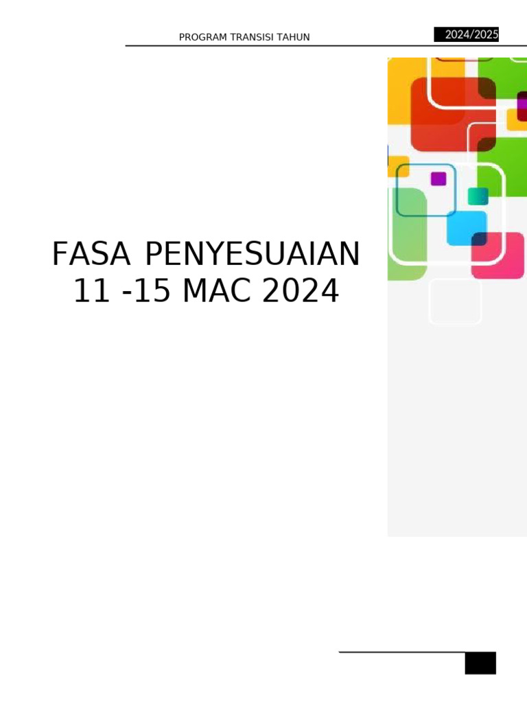 Jadual Transisi 2024 | PDF