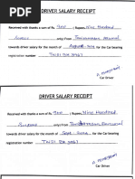 Driver Salary Receipt | PDF