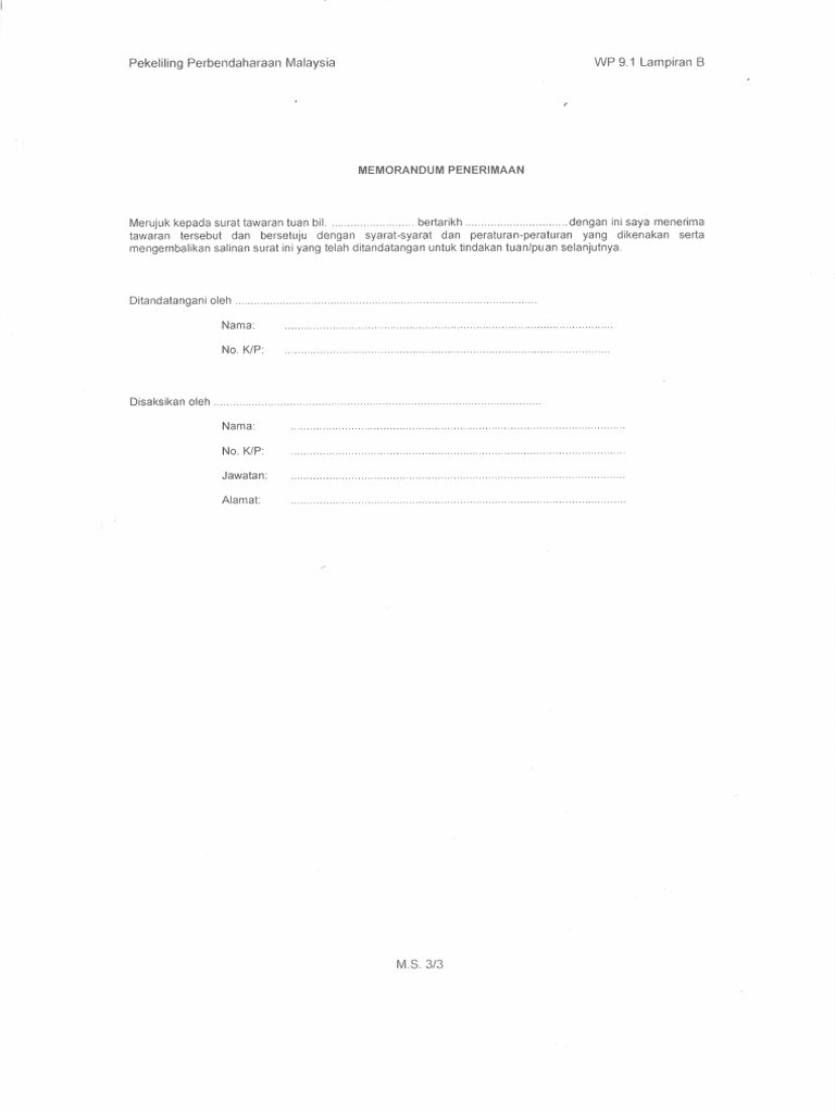 Lampiran B - Memorandum | PDF