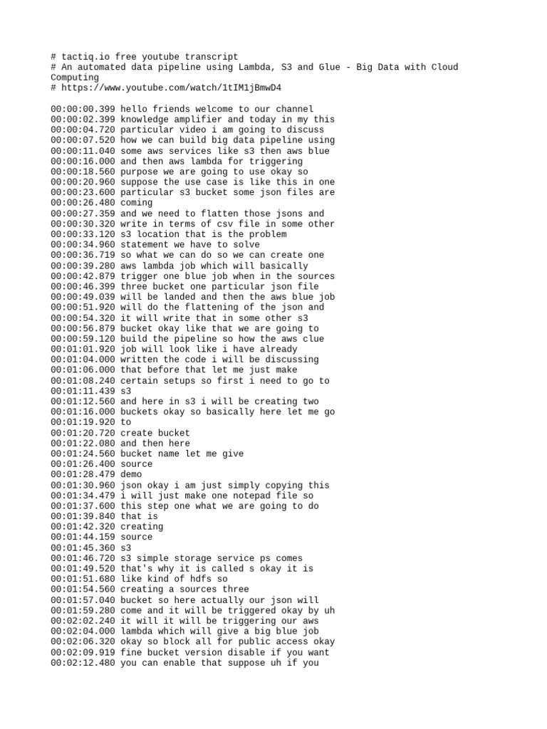 Tactiq Free Transcript 1tIM1jBmwD4 | PDF | Anonymous Function | Json