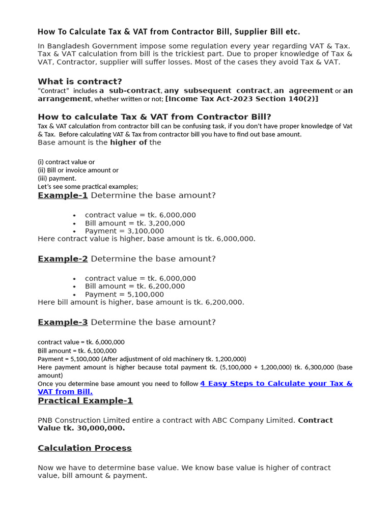 How to Calculate Tax | PDF | Value Added Tax | Taxes