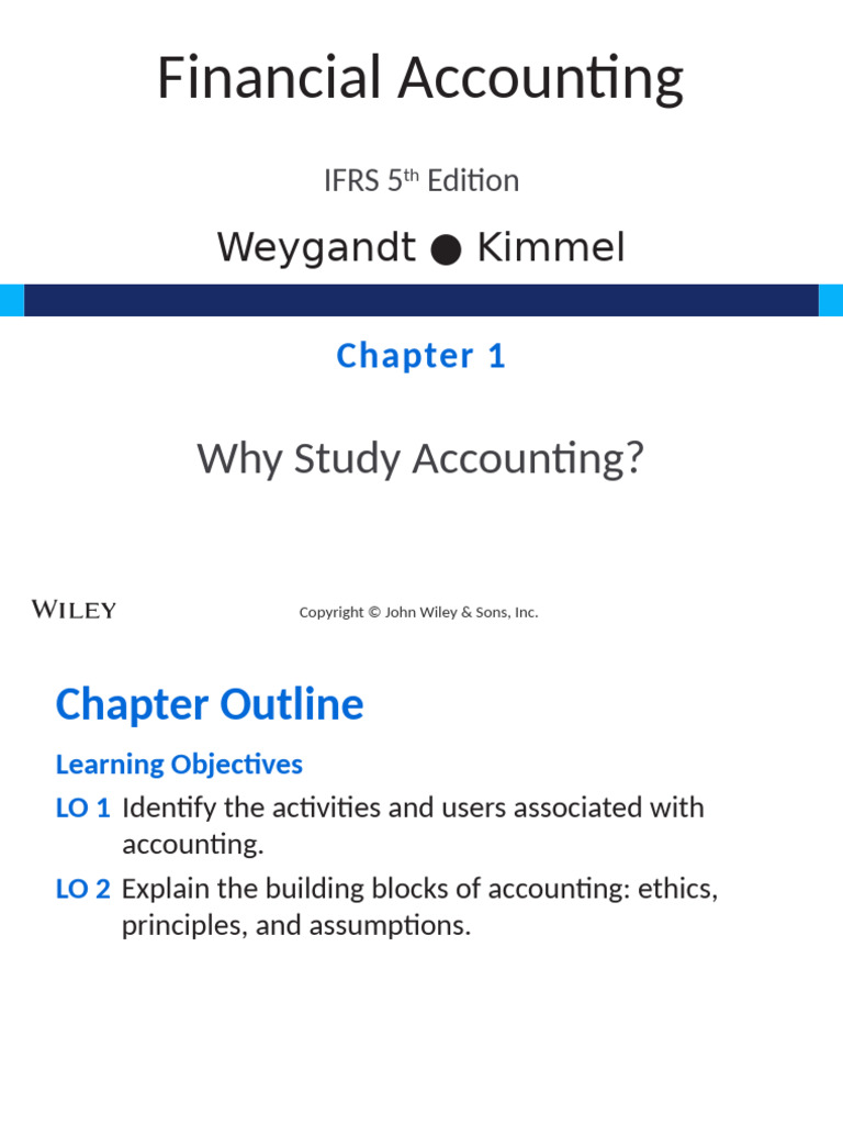 Chapter 1 - Why Study Accounting | PDF | Fair Value | International ...