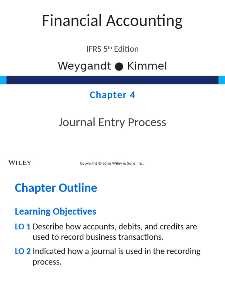 Chapter 4 - Journal Entry Process | PDF | Debits And Credits | Retained ...