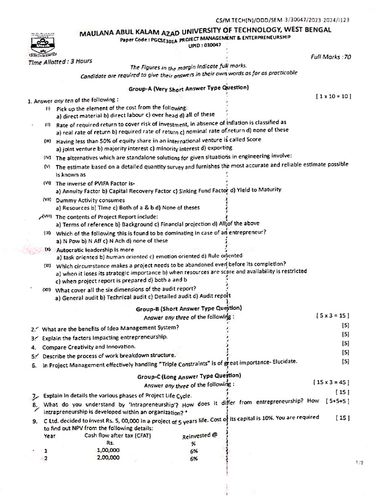 Mtech - 3rd Sem | PDF