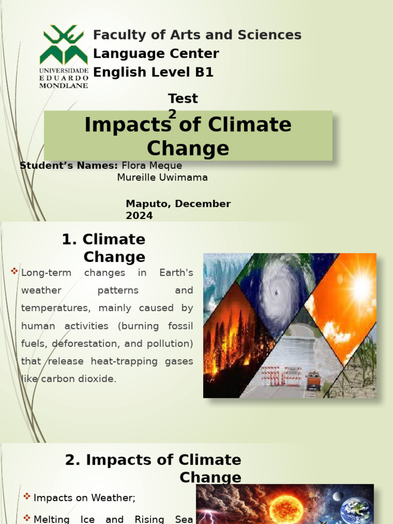 Impacts of Climate Change | PDF
