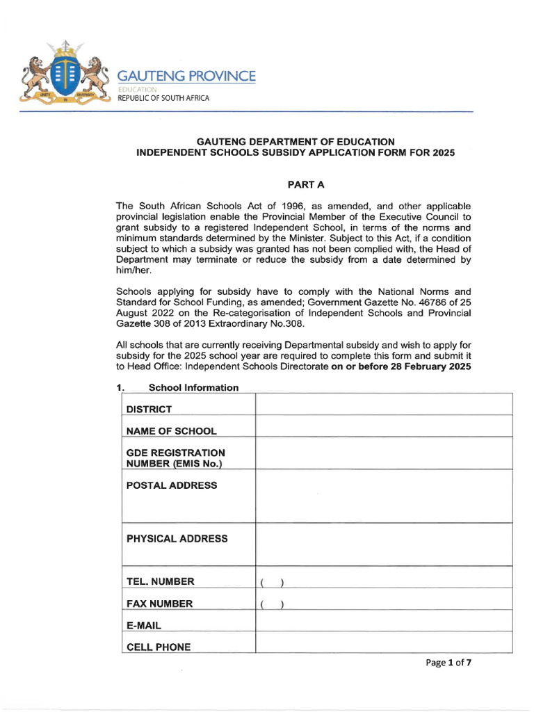 2025 Subsidy Application Pdf