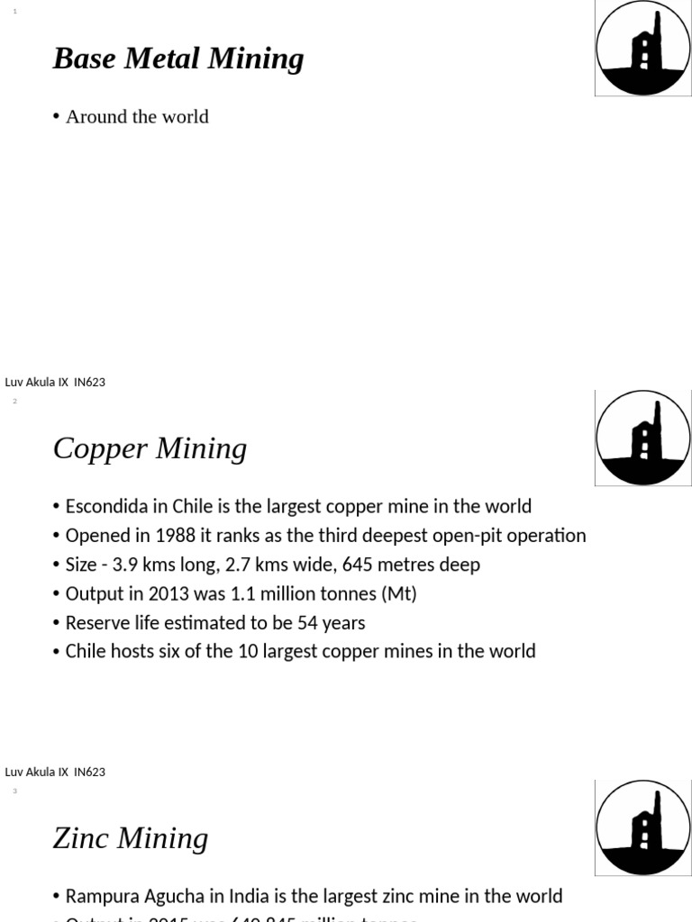 Base Metal Mining | PDF