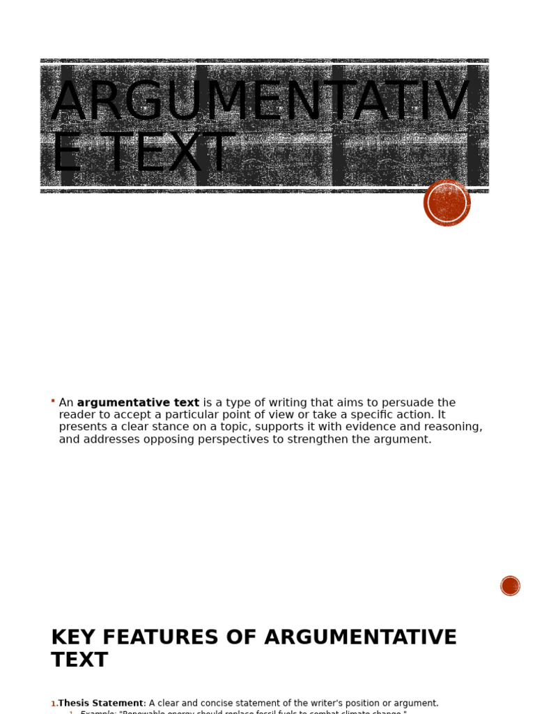 Argumentative Text | PDF