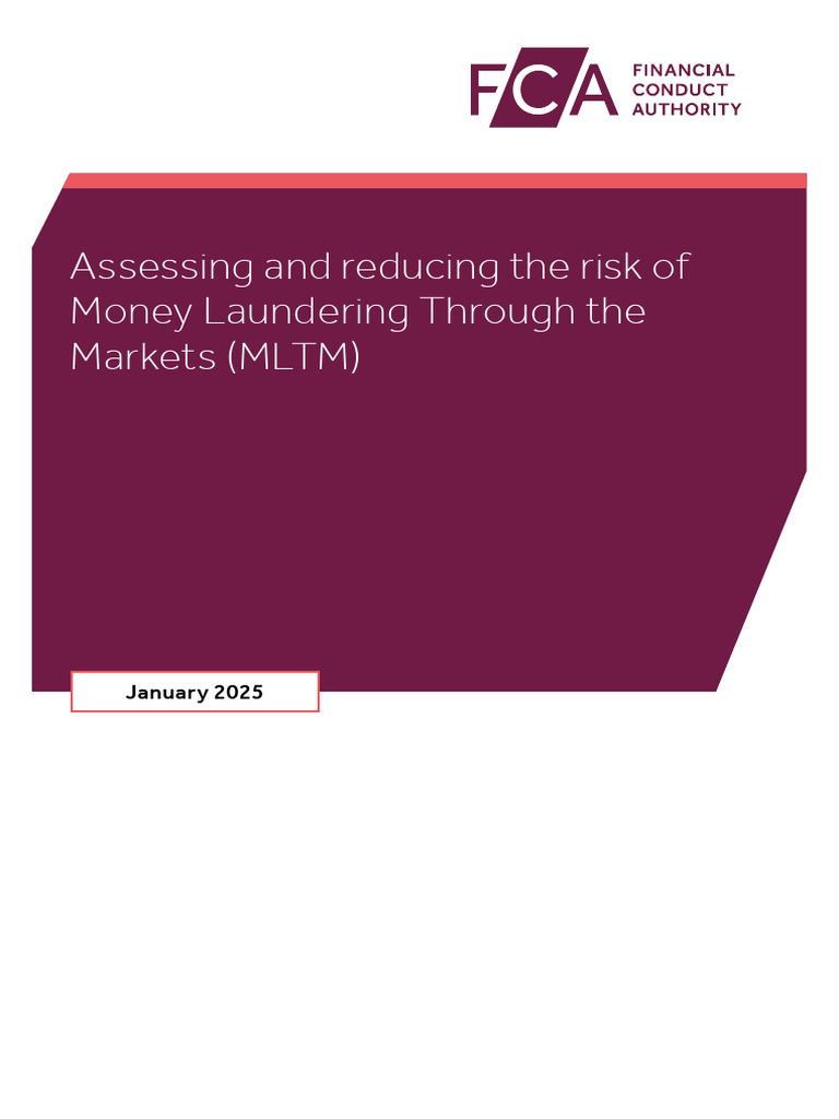 FCA Money Laundering Through The Markets | PDF | Bonds (Finance) | Stocks