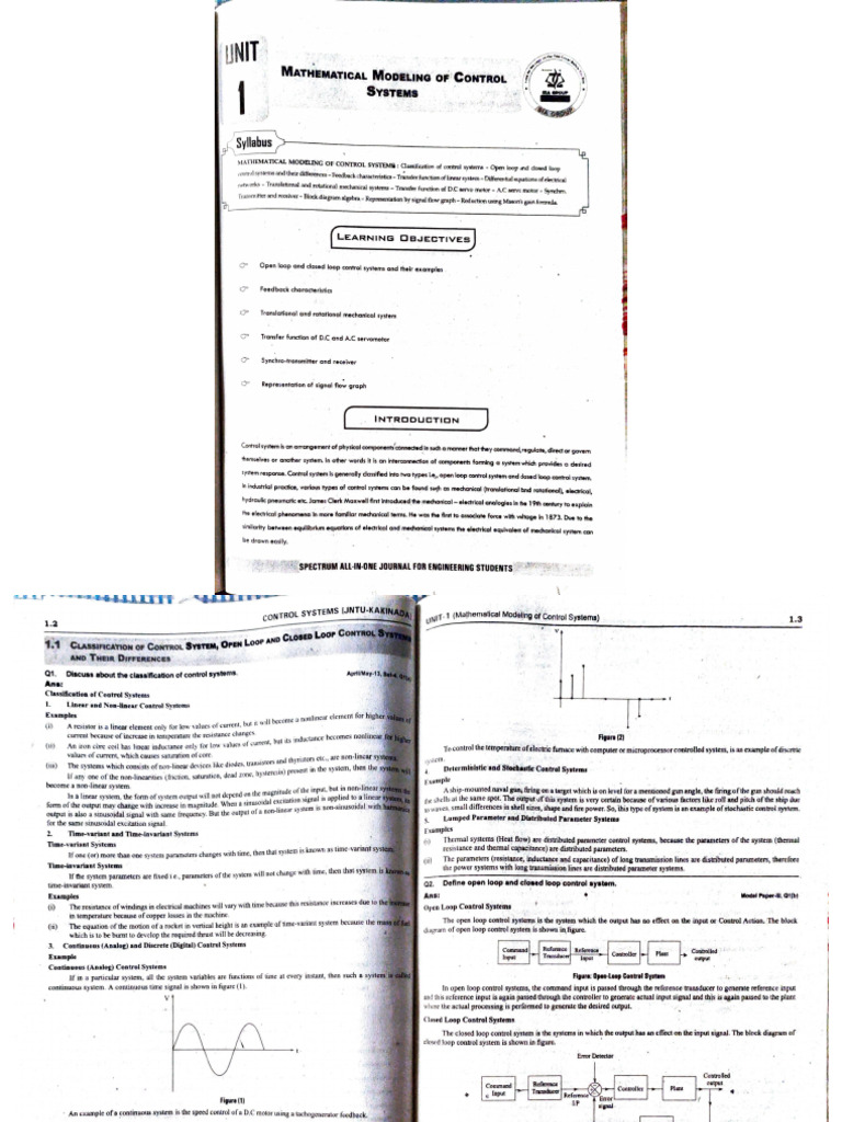 Differential Equations in Control Systems | PDF | Feedback | Control Theory