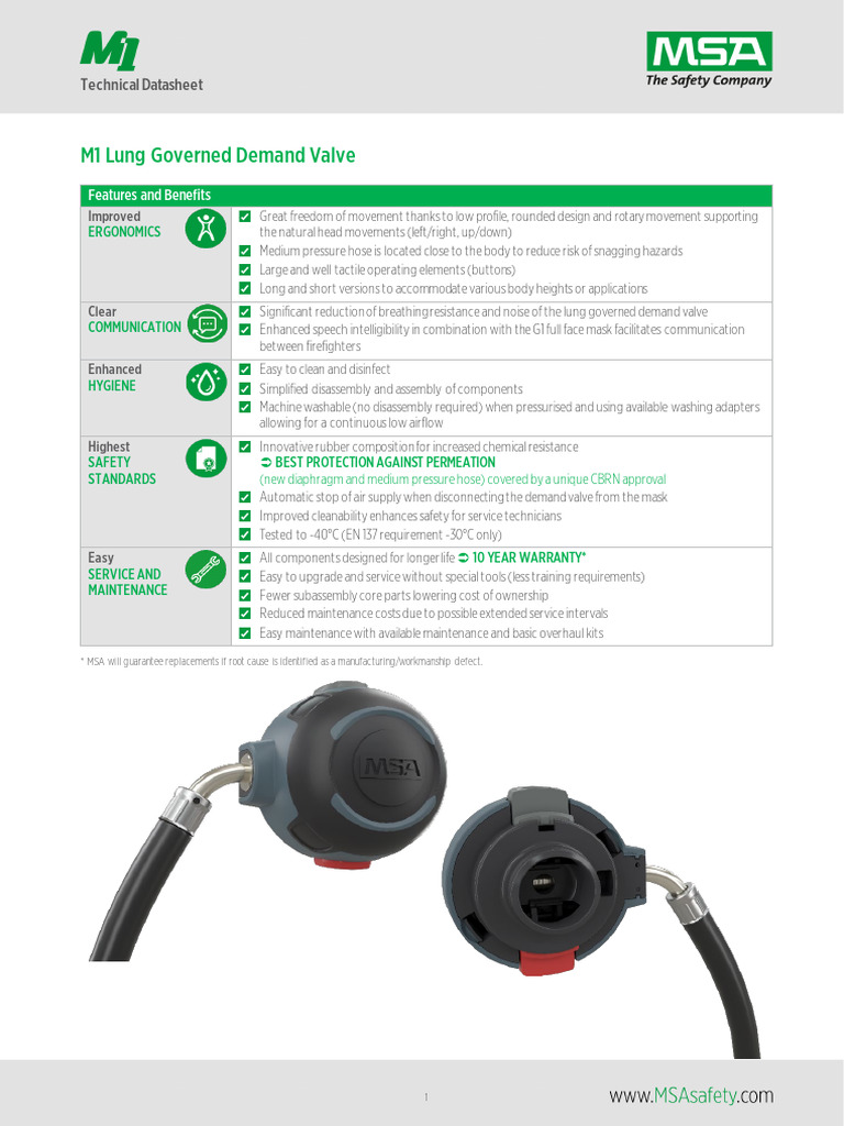 01 M1-LGDV Datasheet Rev00 EN | PDF | Equipment | Underwater Diving