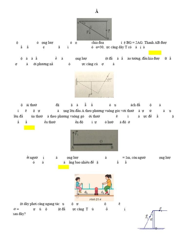 Bài Tập Can Bang - Nang Luong 10C1 | PDF