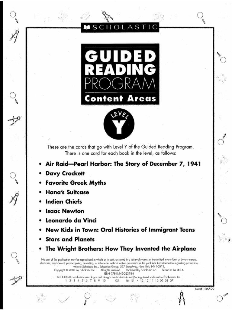 Scholastic Guided Reading Program | PDF