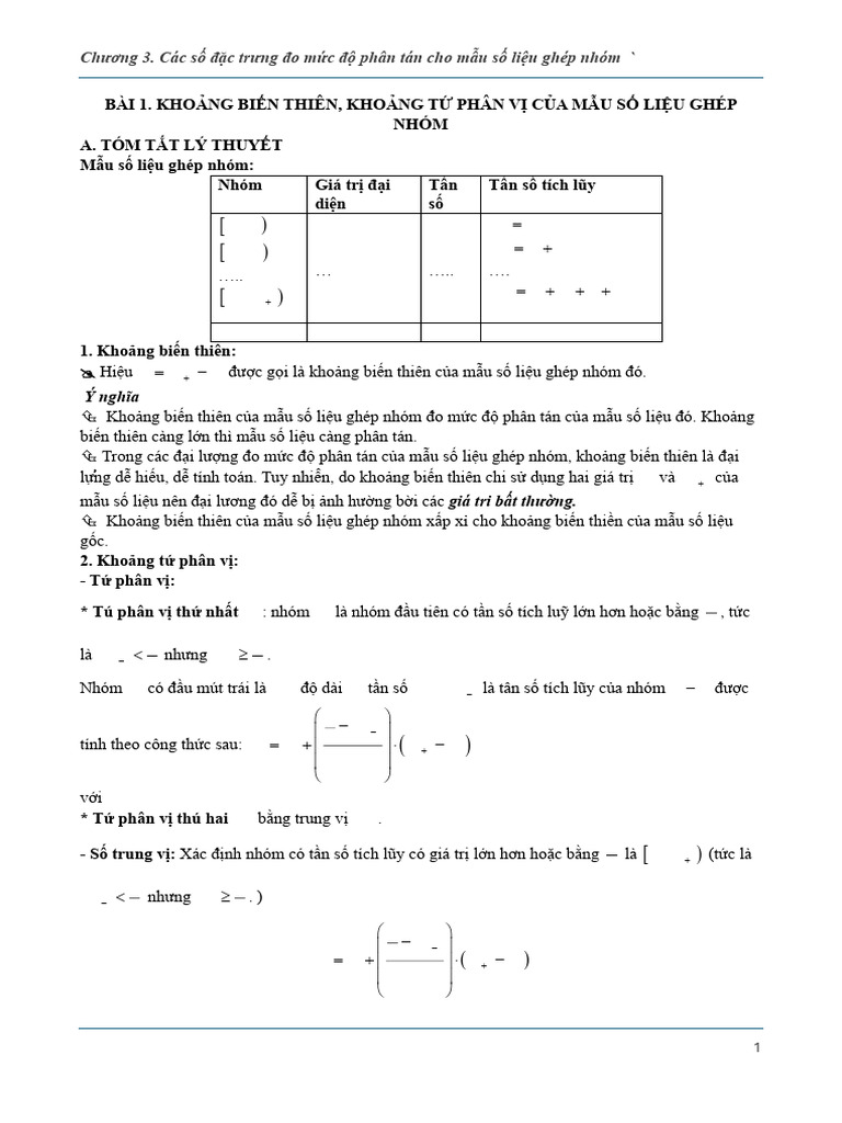 Bai 1. Khoang Bien Thien, Khoang Tu Phan Vi (HS) | PDF