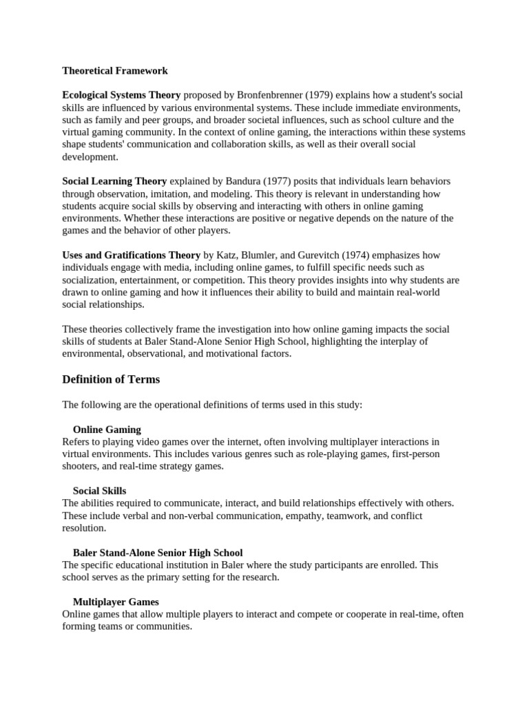 Theoretical Framework | PDF | Communication | Cognitive Science