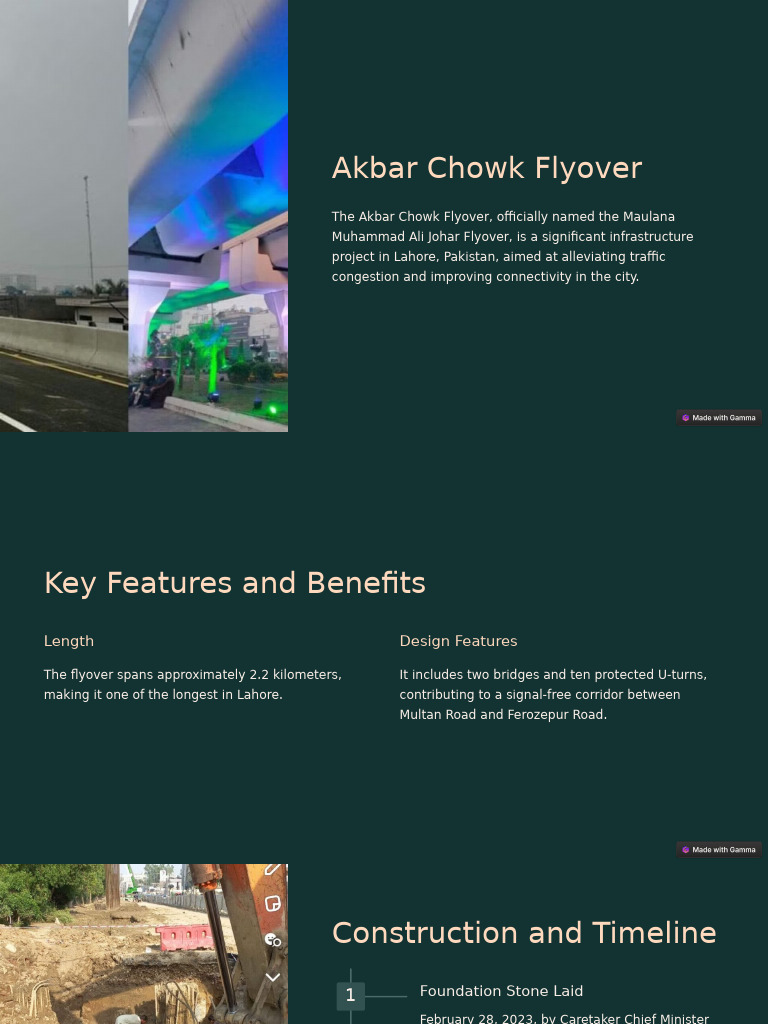 Akbar Chowk Flyover Project Lahore | PDF