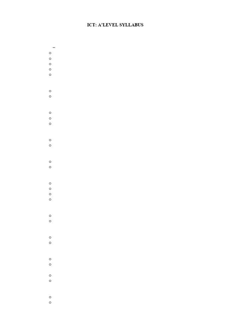 A-level Ict Final | PDF | Computer Keyboard | Computer Data Storage