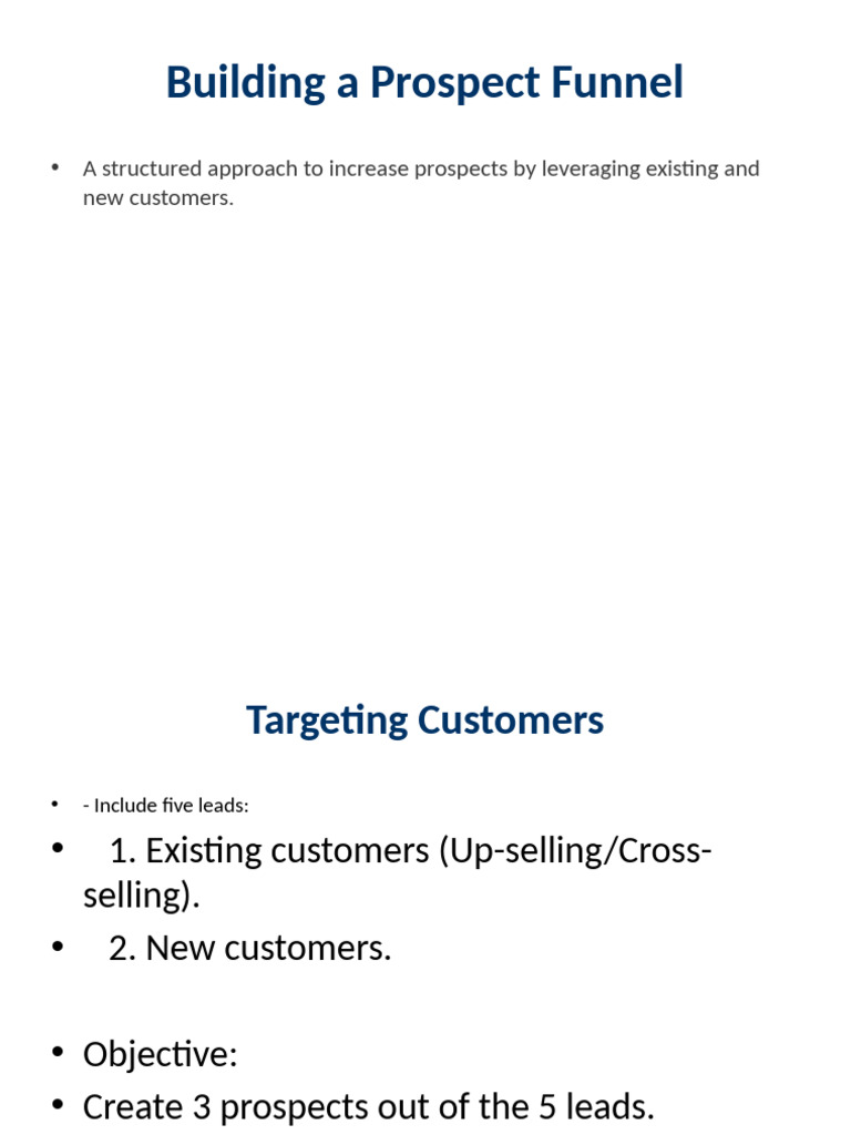 Prospect Funnel Strategy Guide | PDF