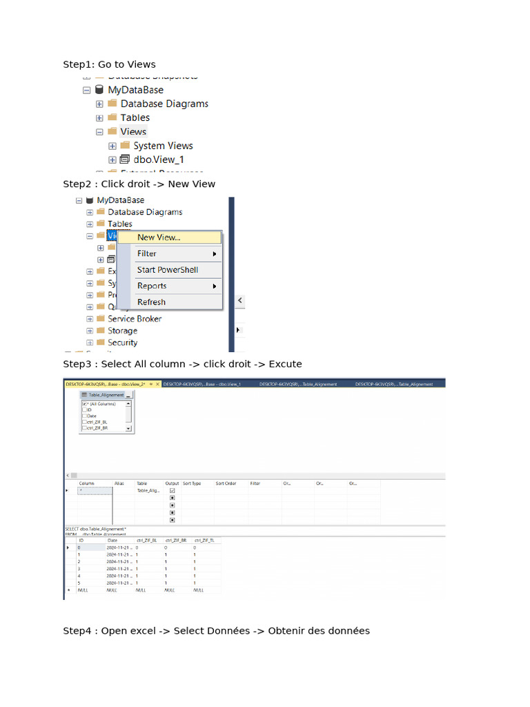 Excel - SQL (Connection With Odbc Steps) | PDF