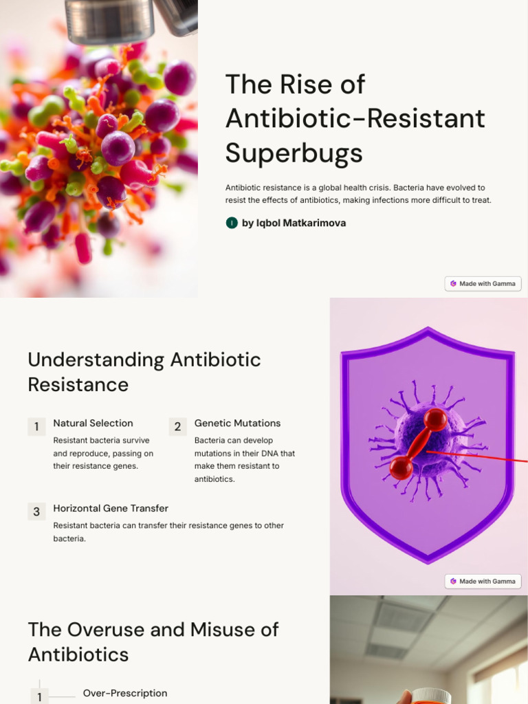 Combatting Antibiotic-Resistant Superbugs | PDF | Antimicrobial ...