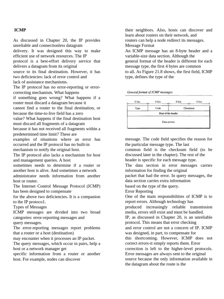 ICMP IGMP | PDF | Internet Protocols | Network Layer Protocols
