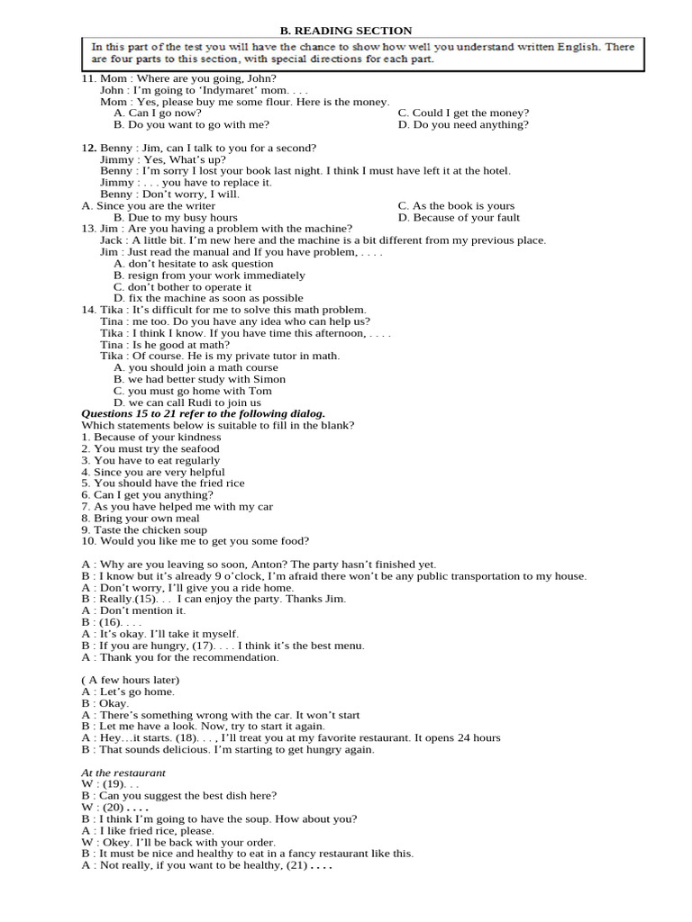 ENGLISH REVIEW #1 | PDF