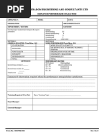 PMS 2024-2025 Increment and Ratings Sheet | PDF