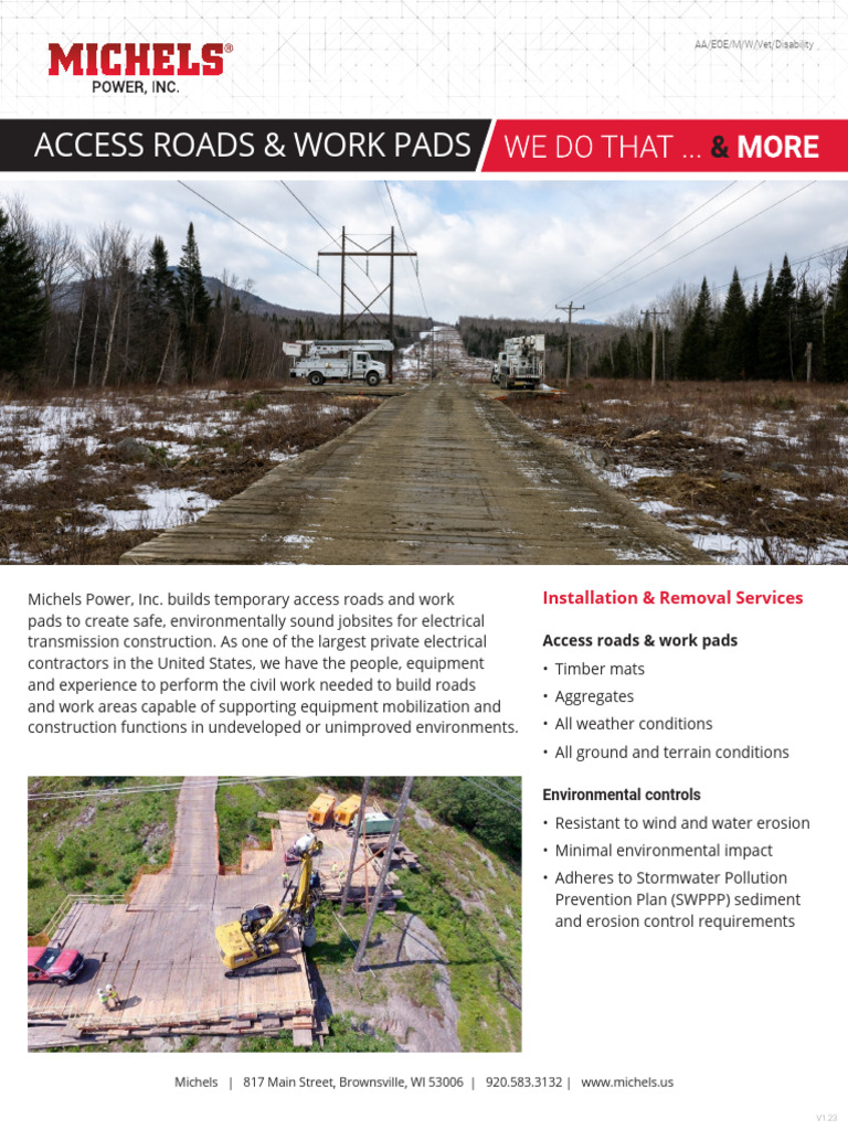 Access Roads & Work Pads Services | PDF