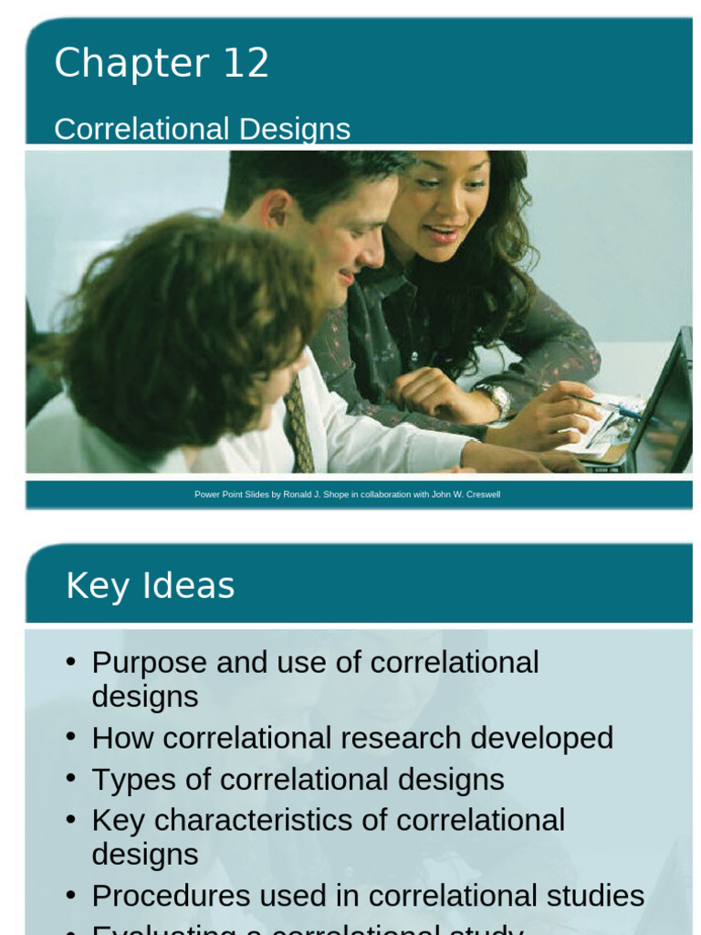 12 Correlational Design - Creswell - Chap12 | PDF | Statistics ...