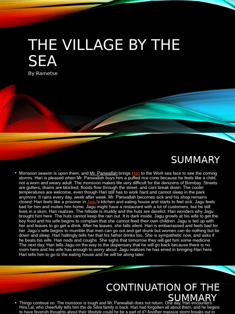 Monsoon Struggles in "The Village by the Sea" | PDF