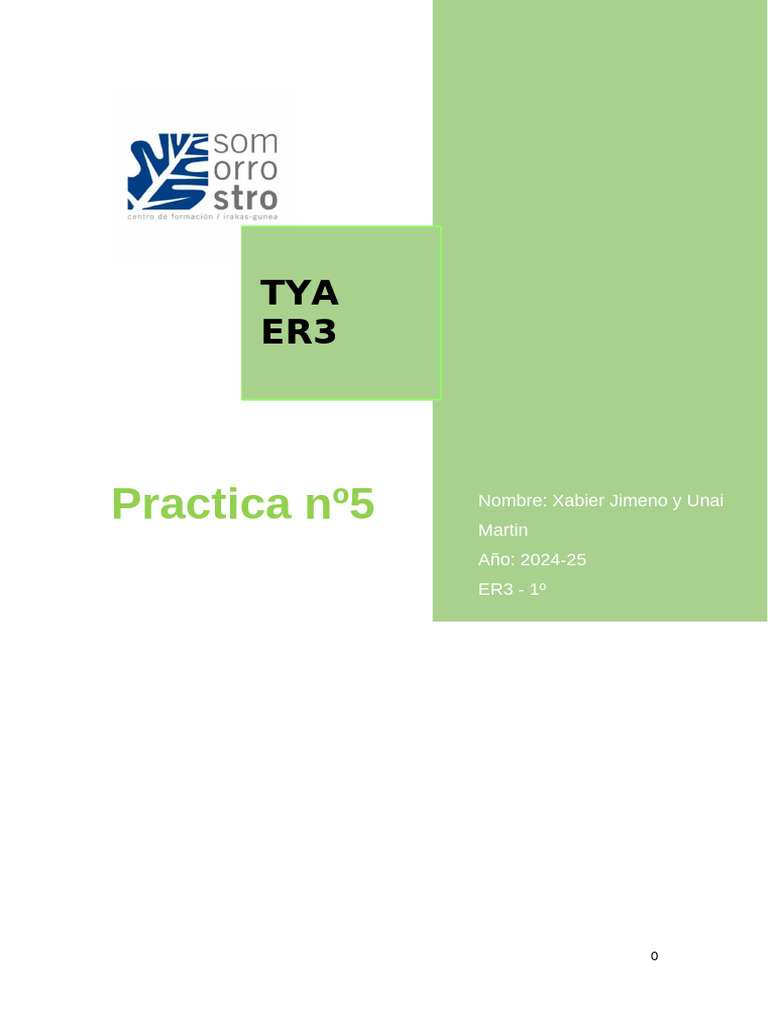 Informe 5 Tya | PDF