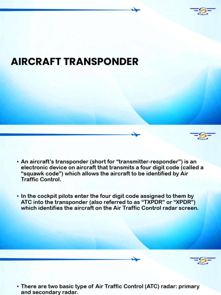 XPDR | PDF | Transponder (Aeronautics) | Remote Sensing