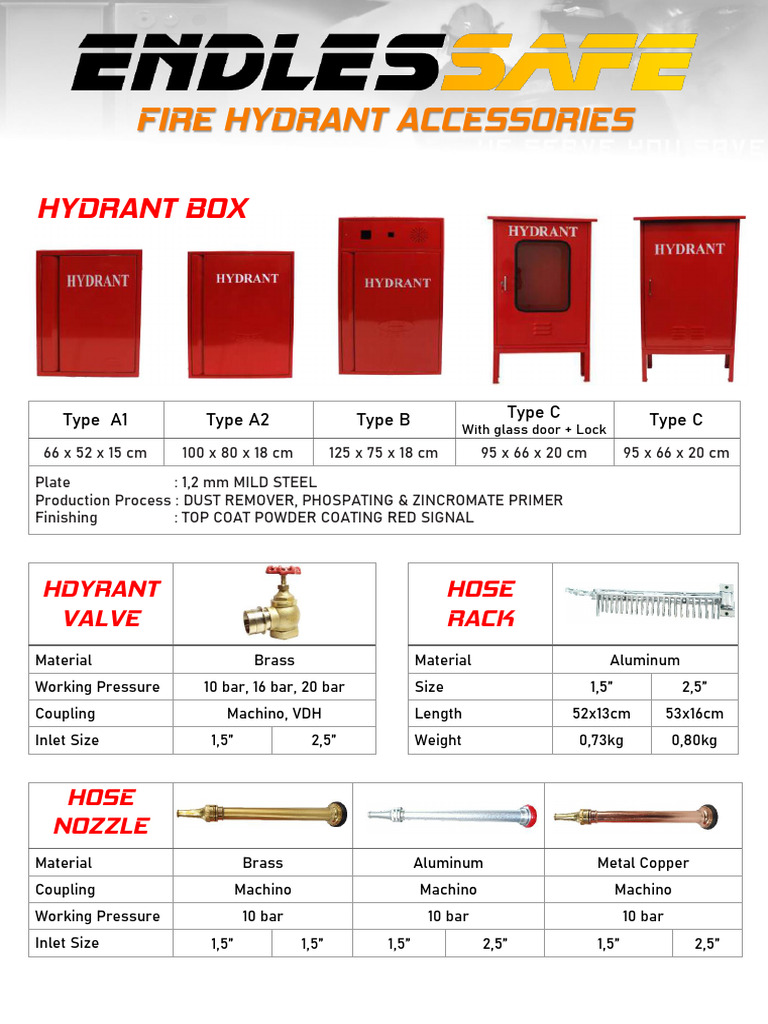 Brosur Hydrant ENDLESSAFE Jan 2021 | PDF | Metals | Materials