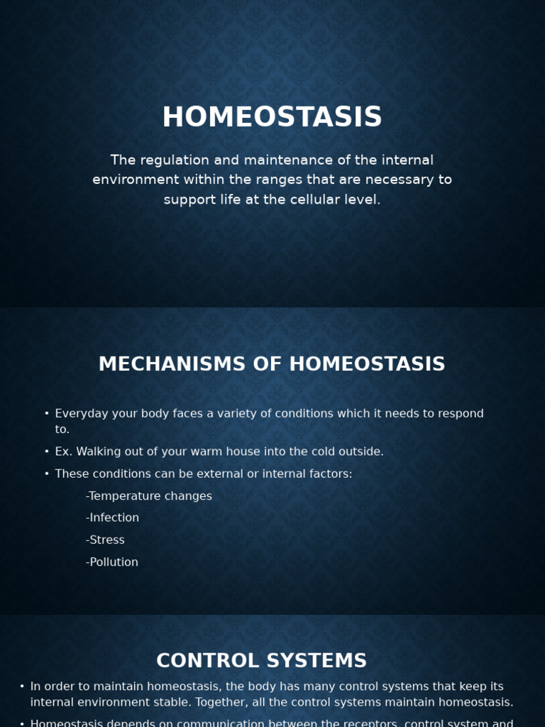 Understanding Homeostasis Mechanisms | PDF | Homeostasis | Feedback