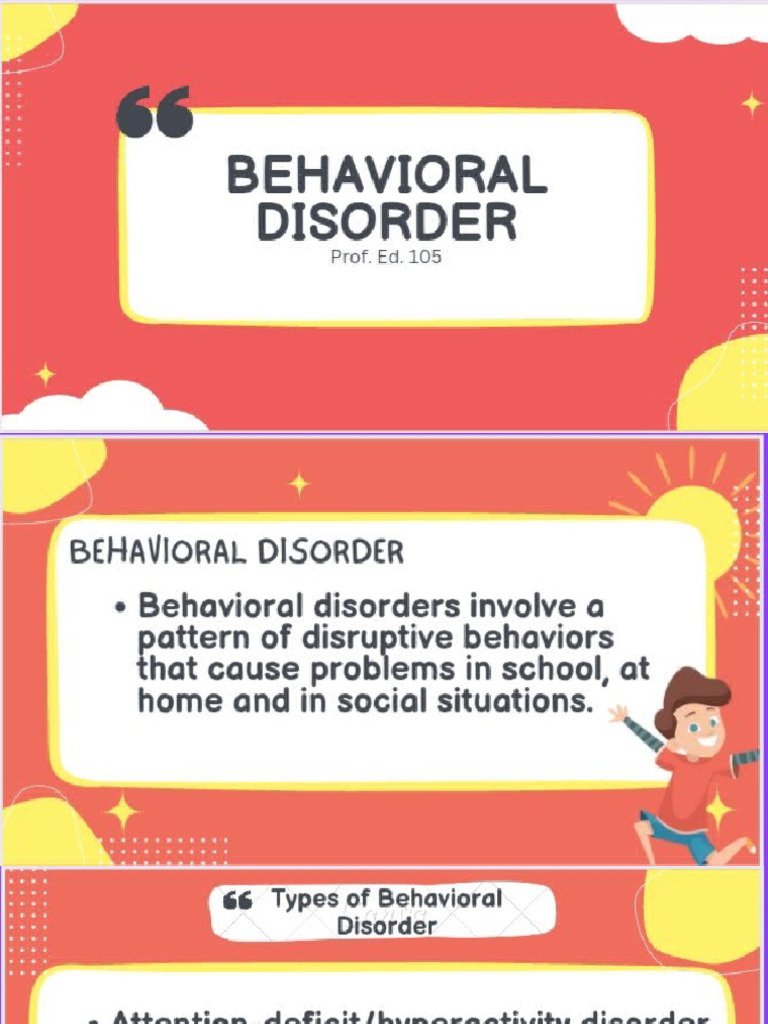 Understanding ADHD and Behavioral Disorders | PDF