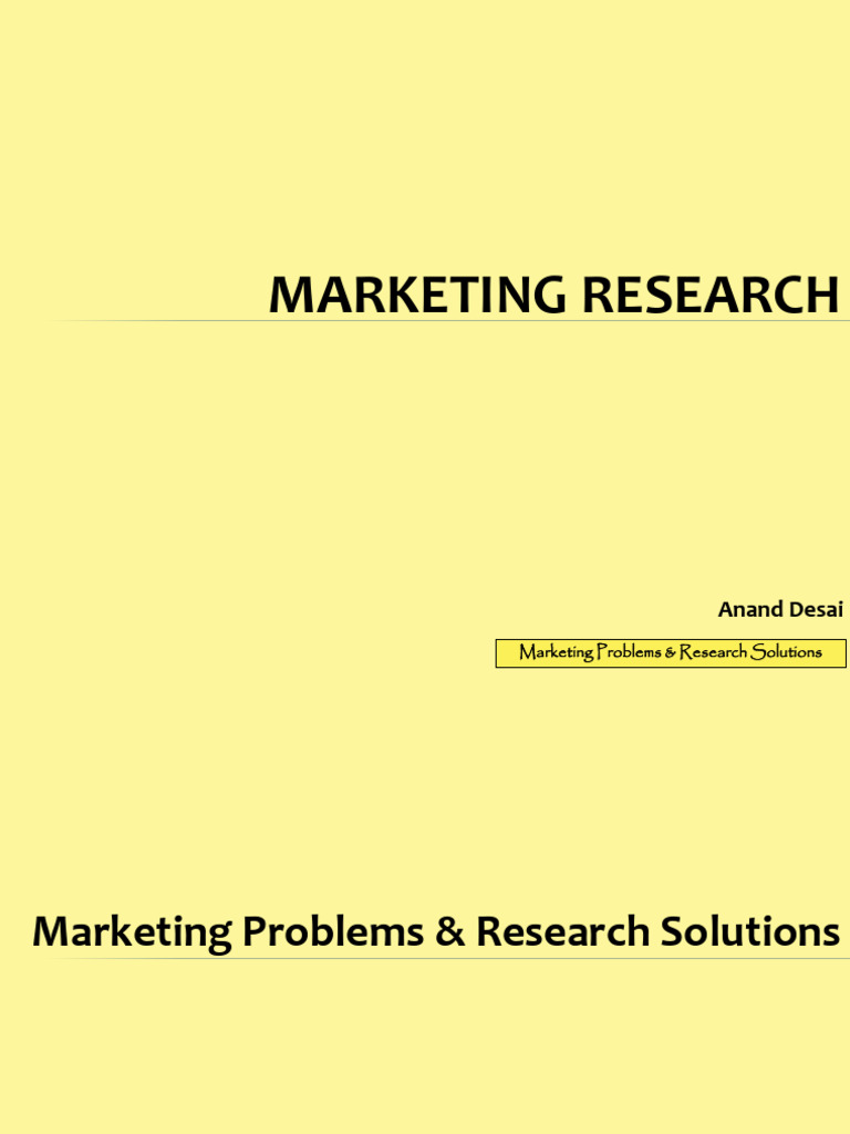 2. Mktg Problems & Research Solutions | PDF | Turnover (Employment) | Hypothesis